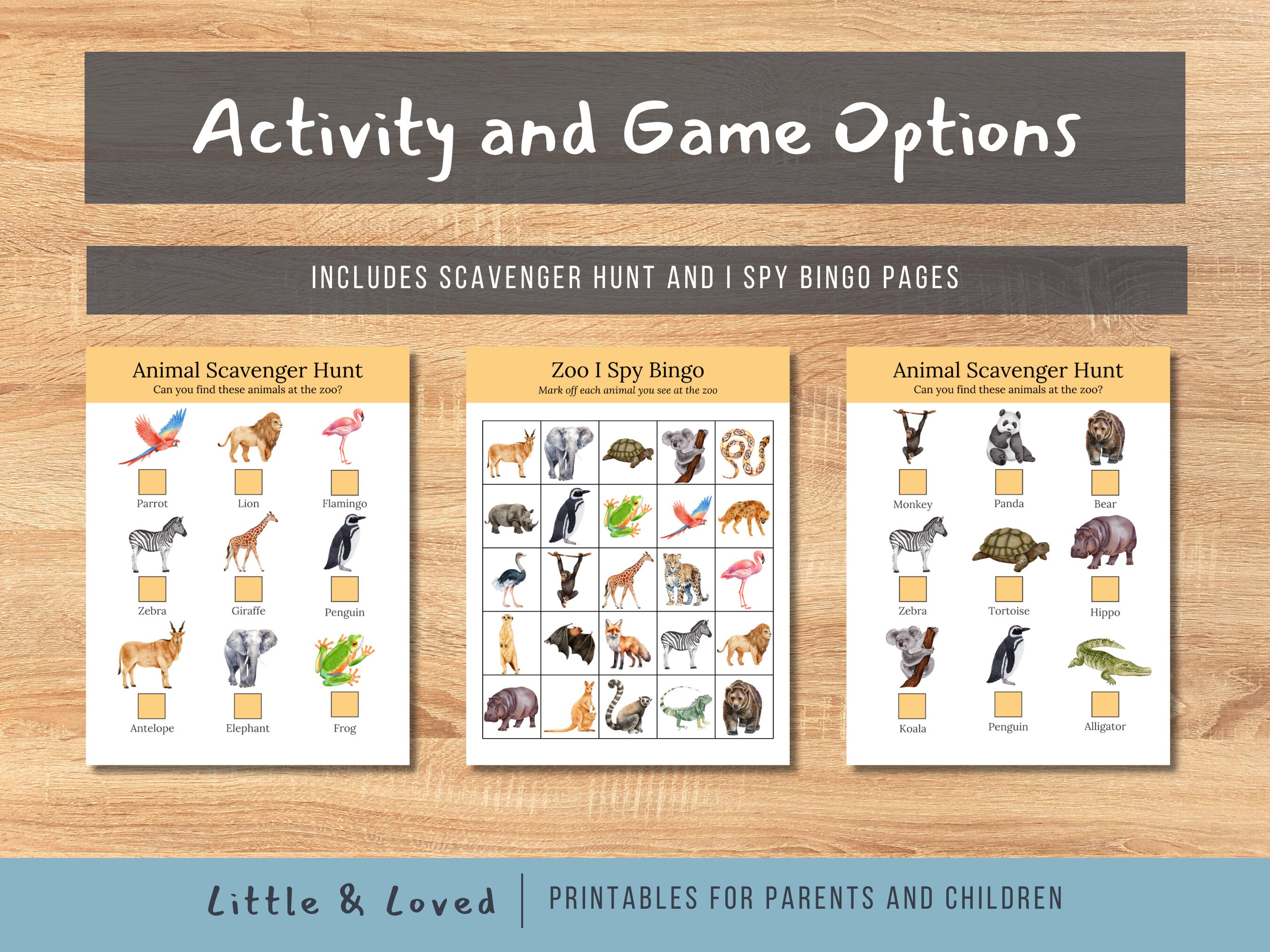 Zoo Animal Themed Worksheets and Activities for Preschoolers ...