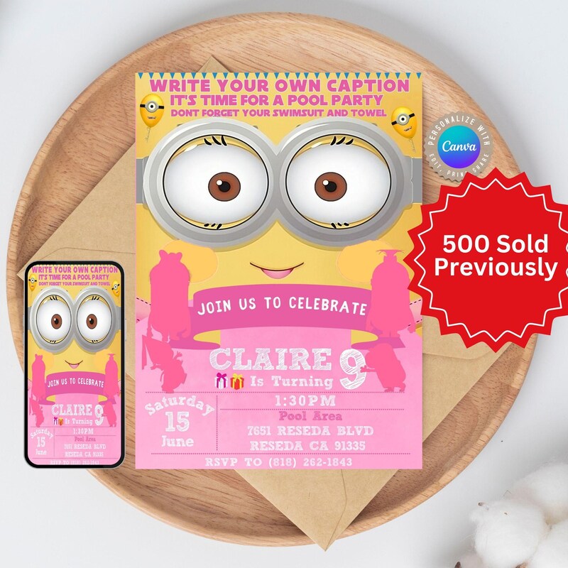 Pink Minion - Etsy