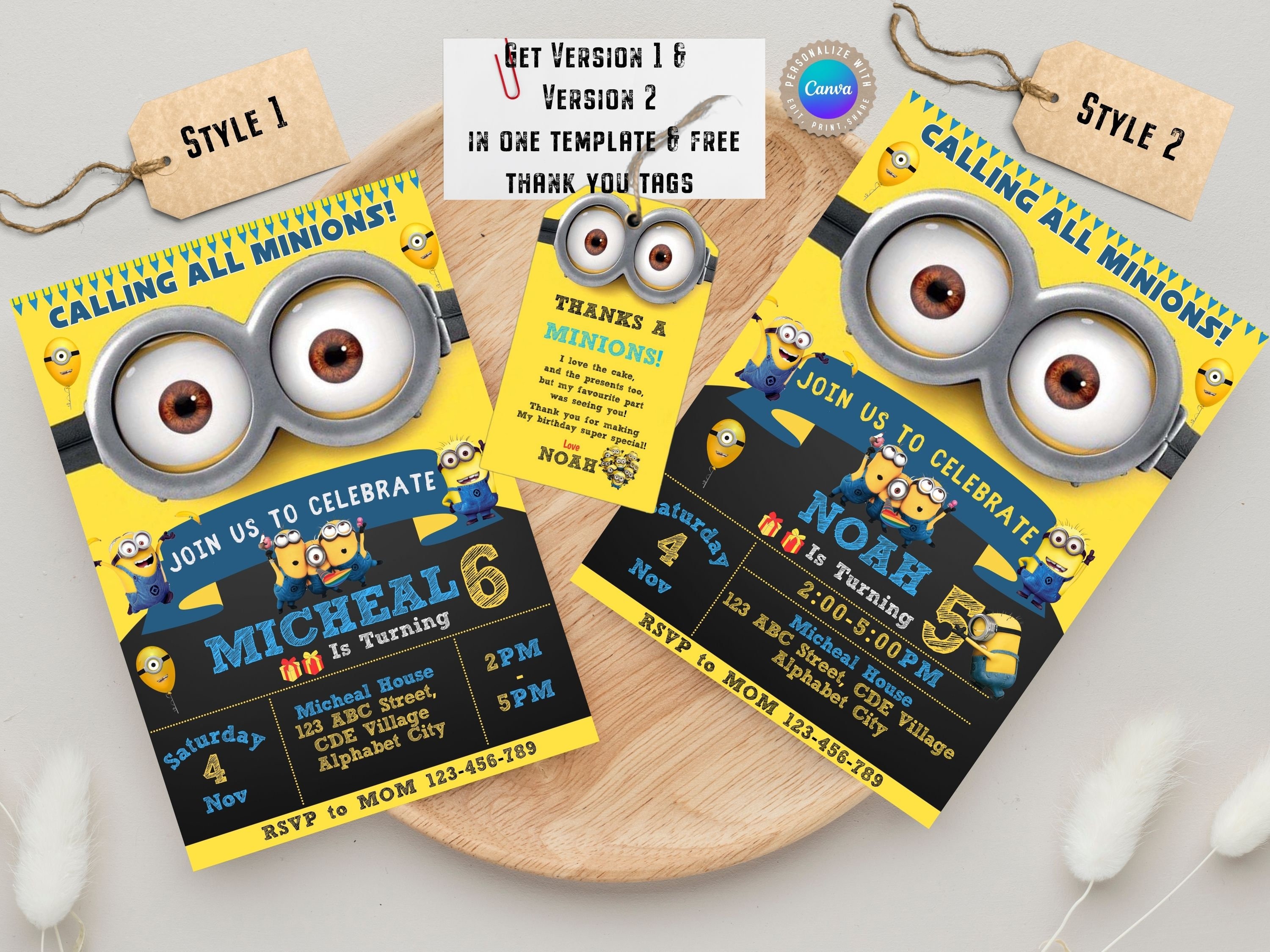 Minion Logo Template
