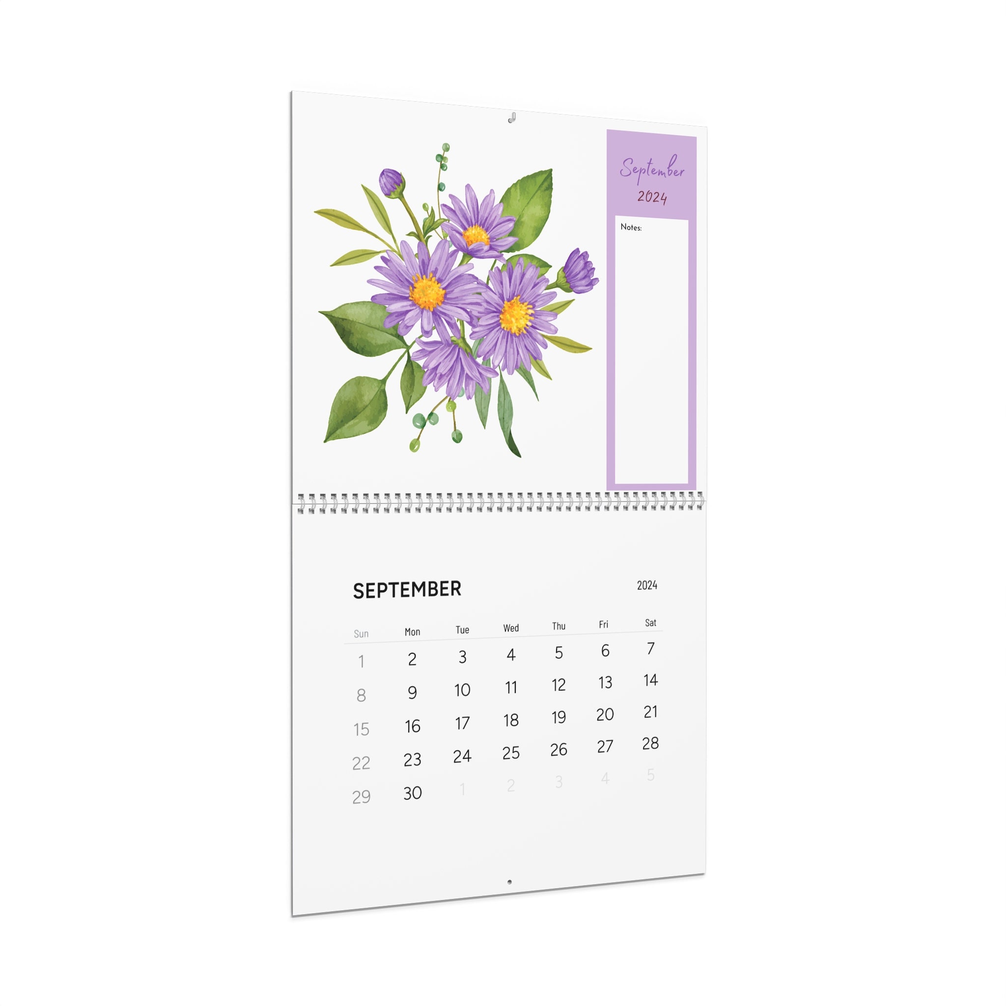 Birthflowers 2024 Wall Calendar, Monthly Calendar 2024, Flower Calendar ...