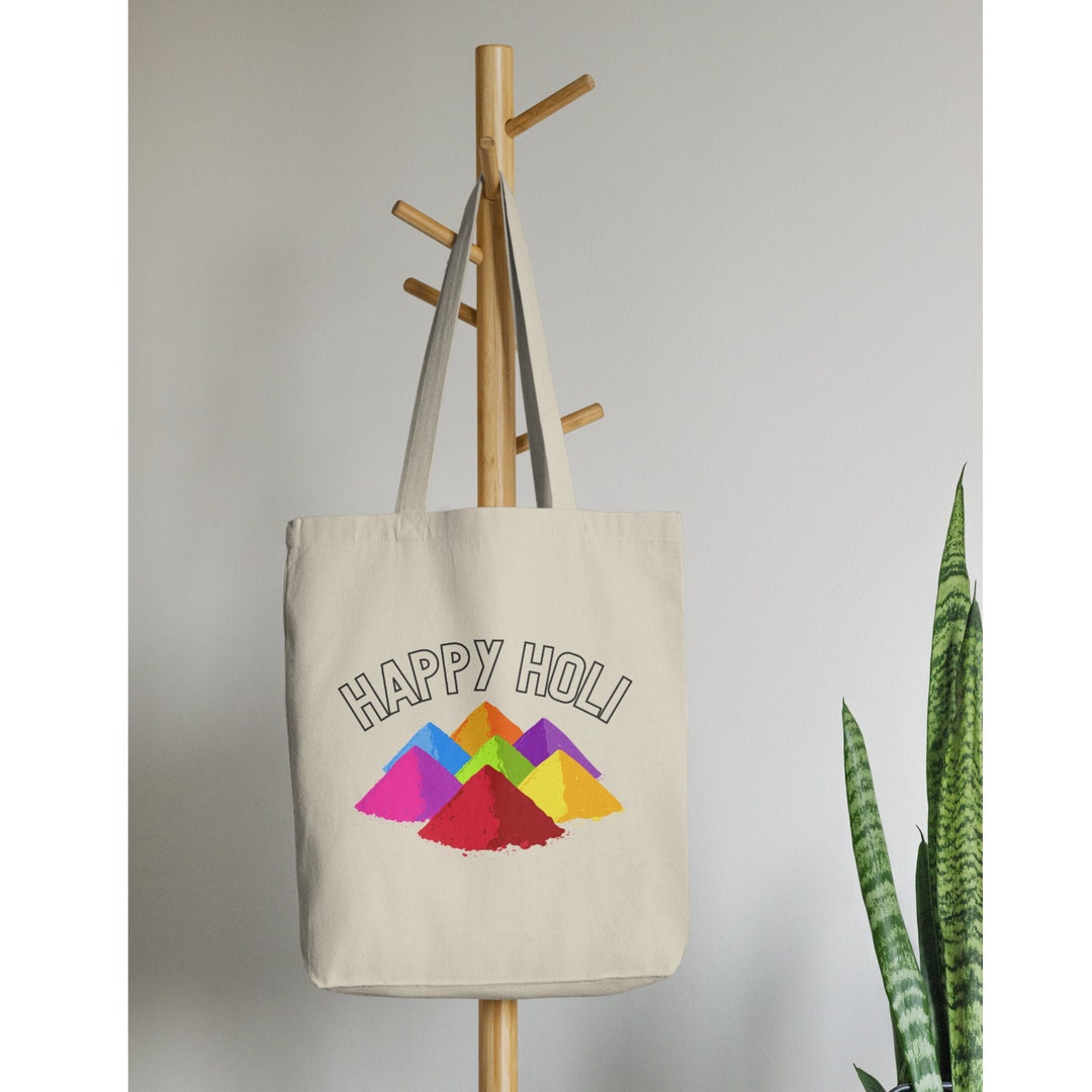 Holi Tote Bag Happy Holi T For Holi Festival Of Lights Festival Bag Bollywood Desi Art