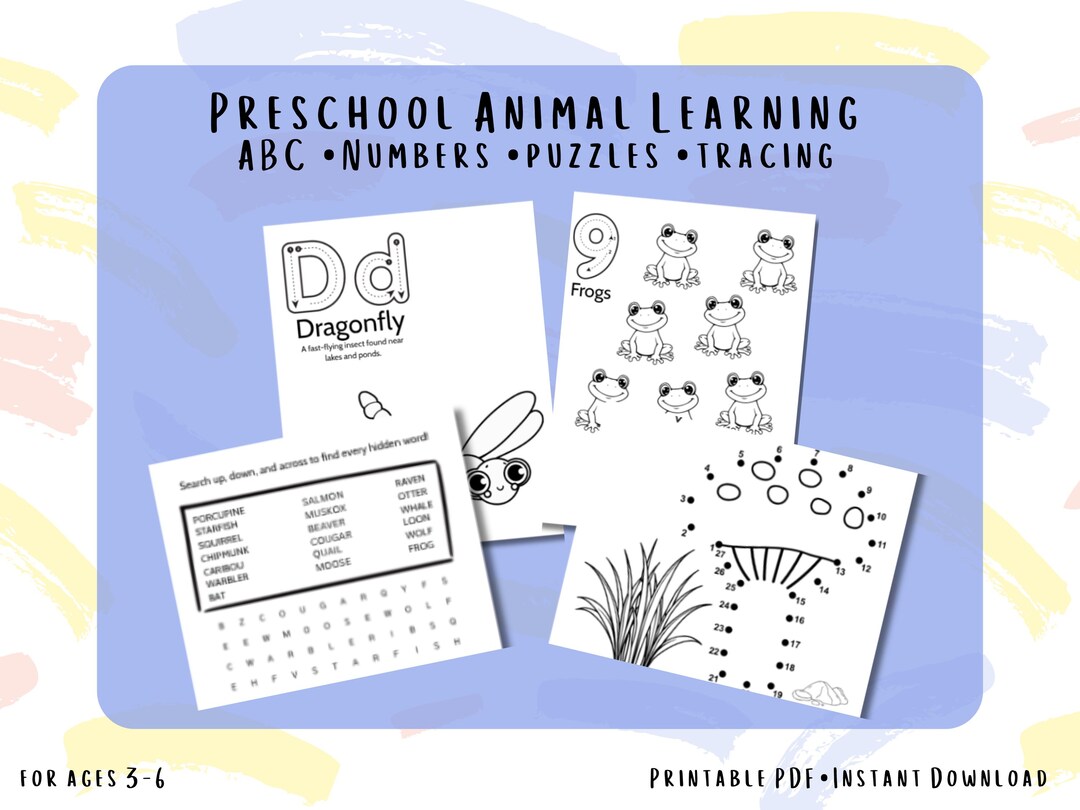 Canadian Animals Colouring and Activity Book Printable | 80 Pages for ...