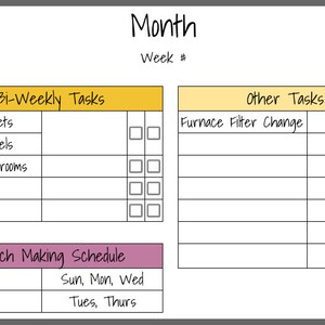 Weekly Family Meeting Template Couples Meeting Weekly Household ...