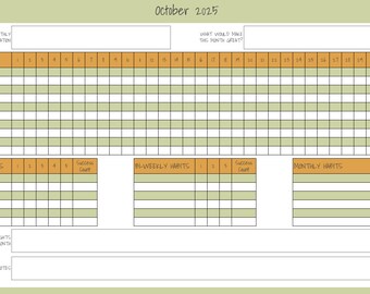 2024 Printable Habit Tracker Daily, Weekly, Bi-weekly, Monthly Tracker ...