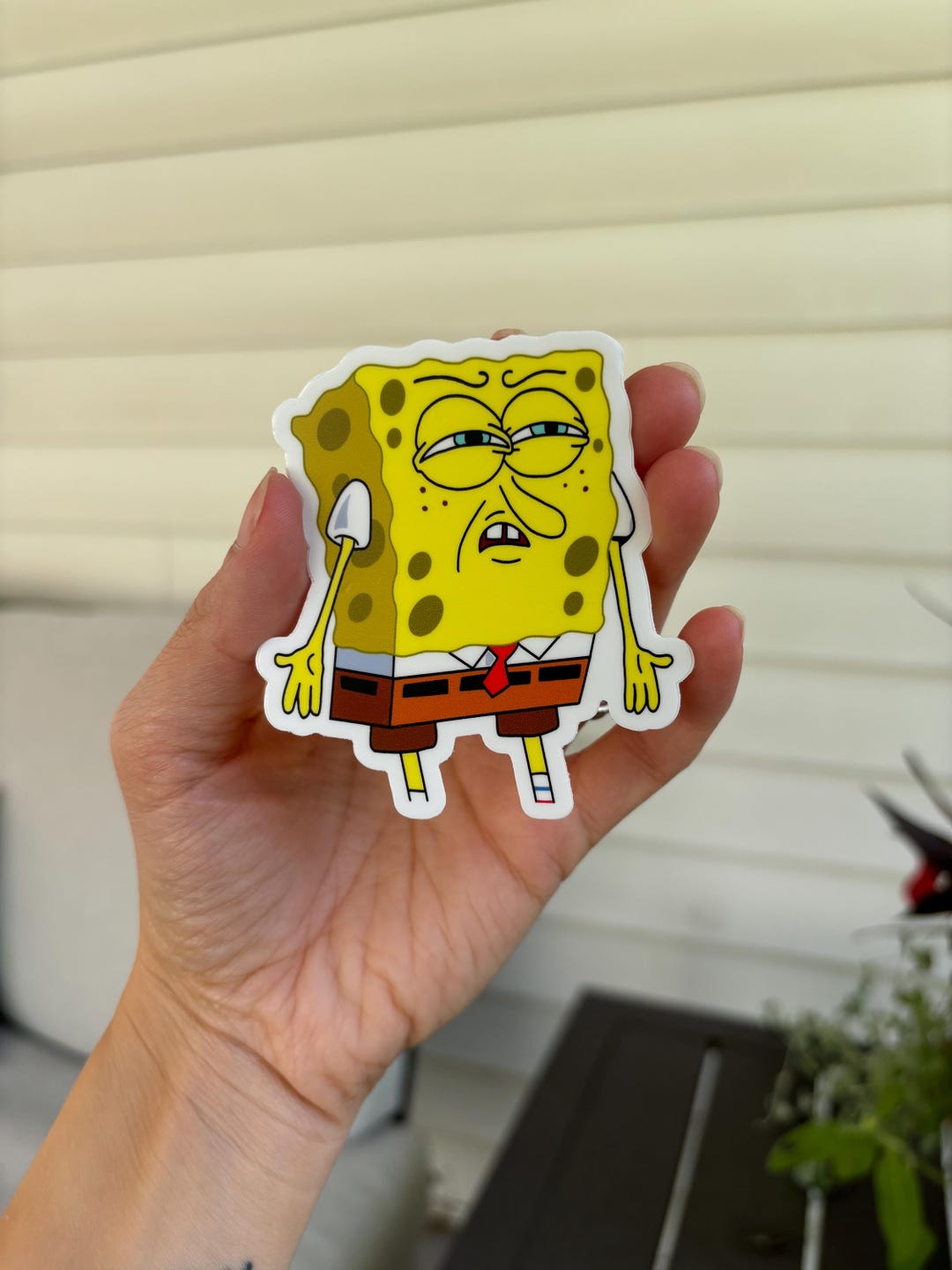 Spongebob Confused Sticker - Etsy