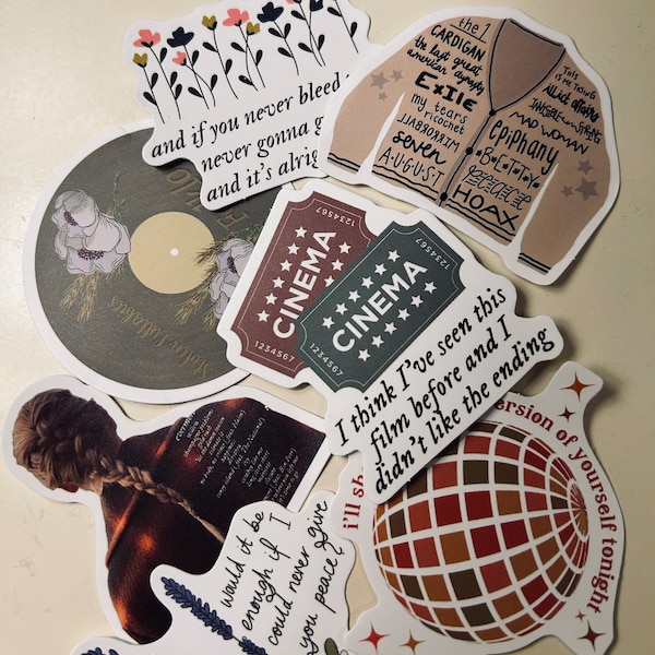Taylors Swift Stickers - Etsy UK