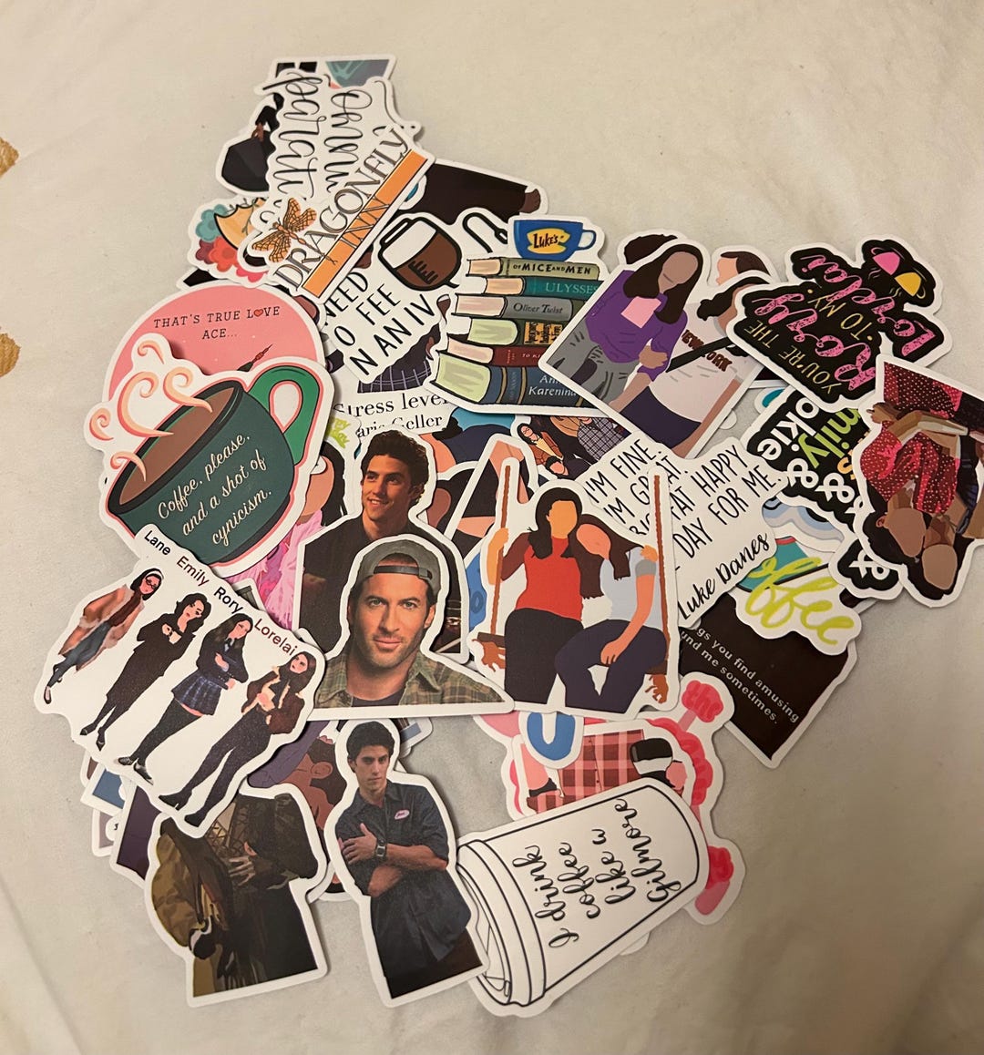 10 Pack Stickers Gilmore Girls Tv Show Stickers Pack, Vinyl, Rory ...
