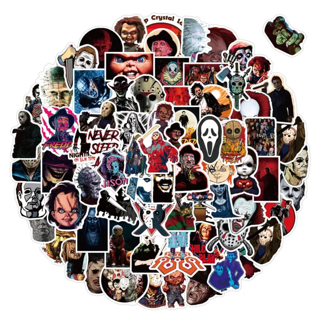 100pcs Horror Movie Killer Stickers Waterproof Vinyl Stickers - Etsy