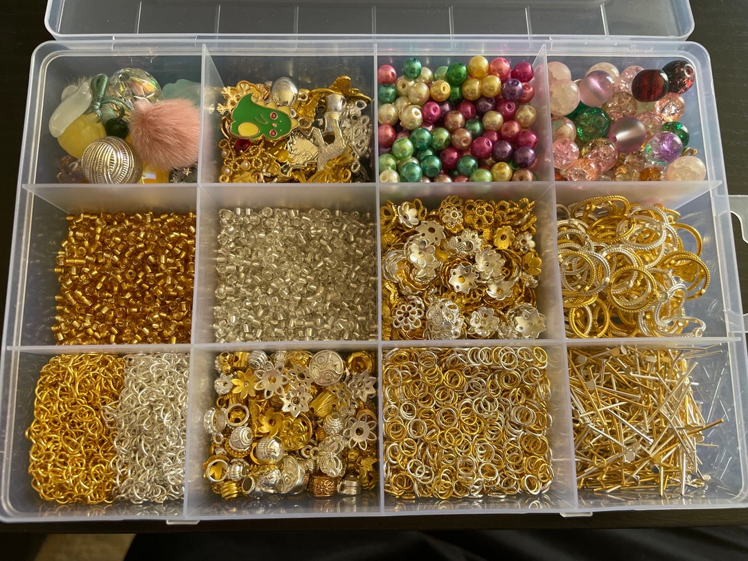 Bead DIY Kit: Charms, Spacers & Chains for Jewelry Making - Etsy