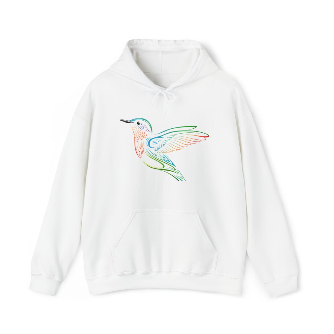 BIRD HOODIE, PRINTIFY Hoodie, Inspirational Hoodie, Modern Unisex L.Y.L ...