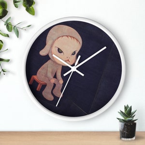 Yoshimoto Nara Clock, Neo-pop Art Apartment Décor, Aesthetic Interior ...