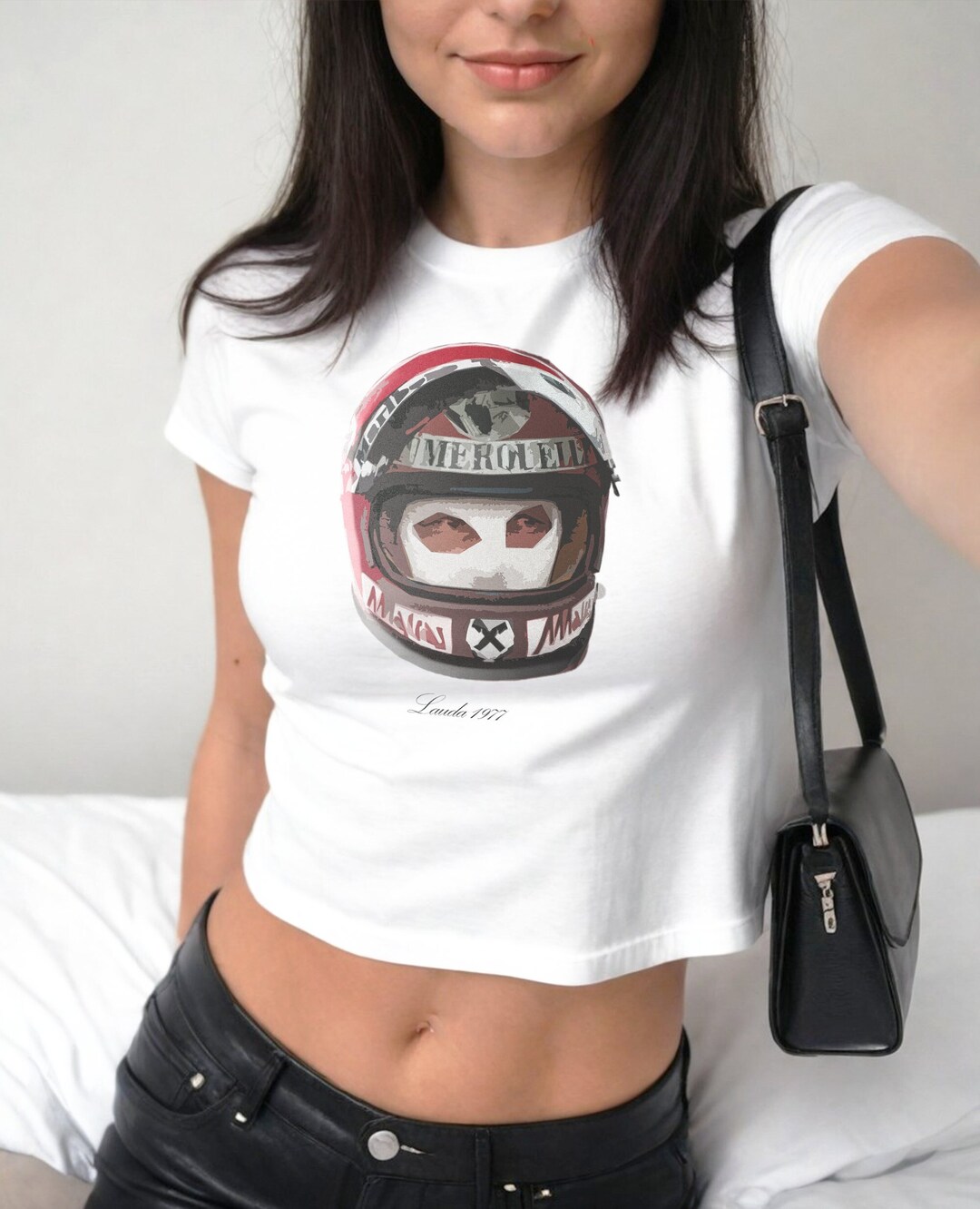 Vintage Niki Lauda Ferrari F1 Baby Tee - Y2K Streetwear - Etsy