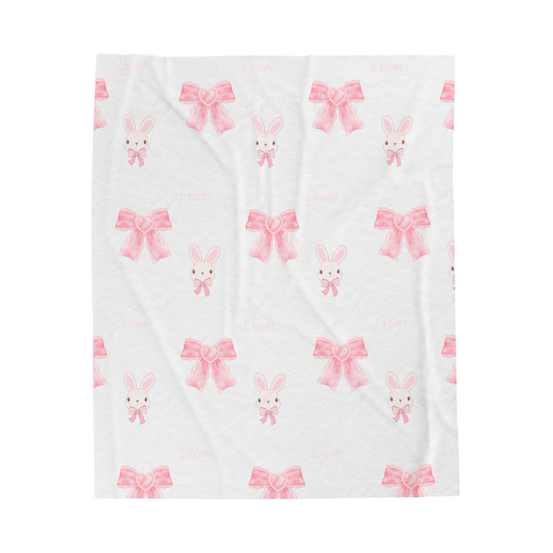 Coquette Blanket, Bow Blanket, Girls Blanket, Pink Blanket, Cute ...