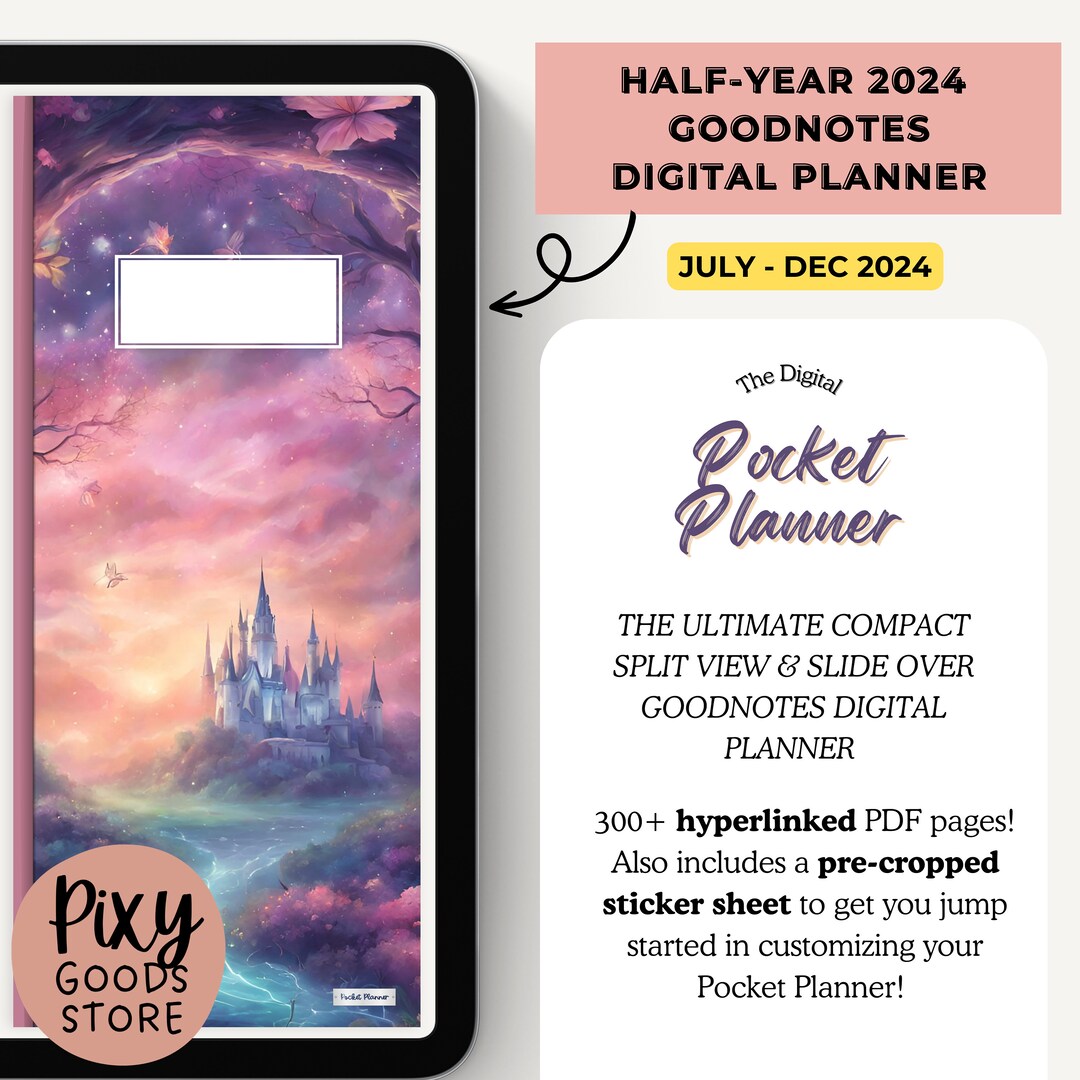 Half Year 2024 Split View & Slide Over Digital Pocket Planner Goodnotes ... Half Year 2024 Split View & Slide Over Digital Pocket Planner Goodnotes ...