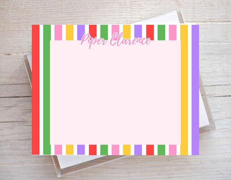 Personal Note Card, Personalized Stationery, Custom Thank You, Monogram ...