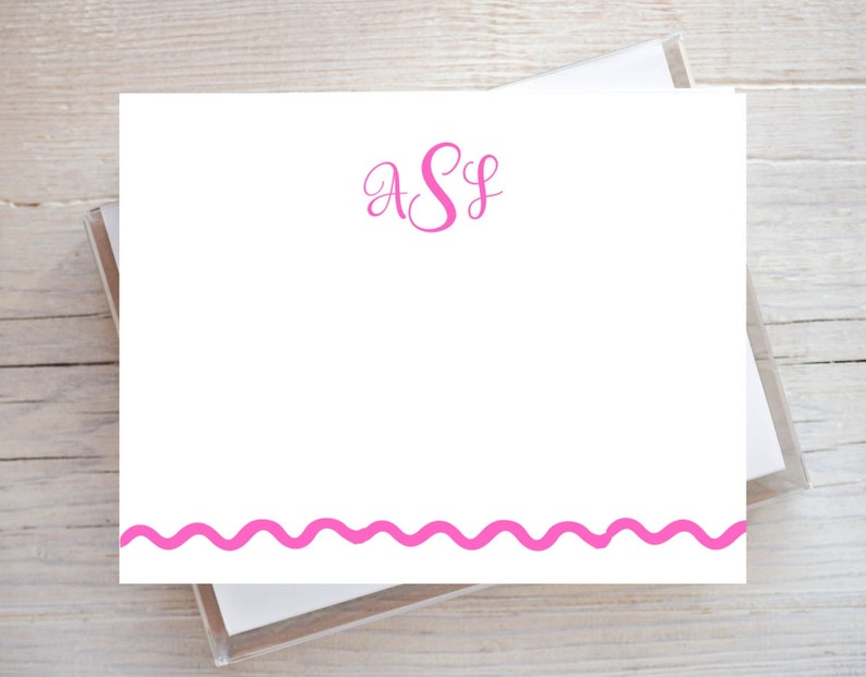 Personal Note Card, Personalized Stationery, Custom Thank You, Monogram ...