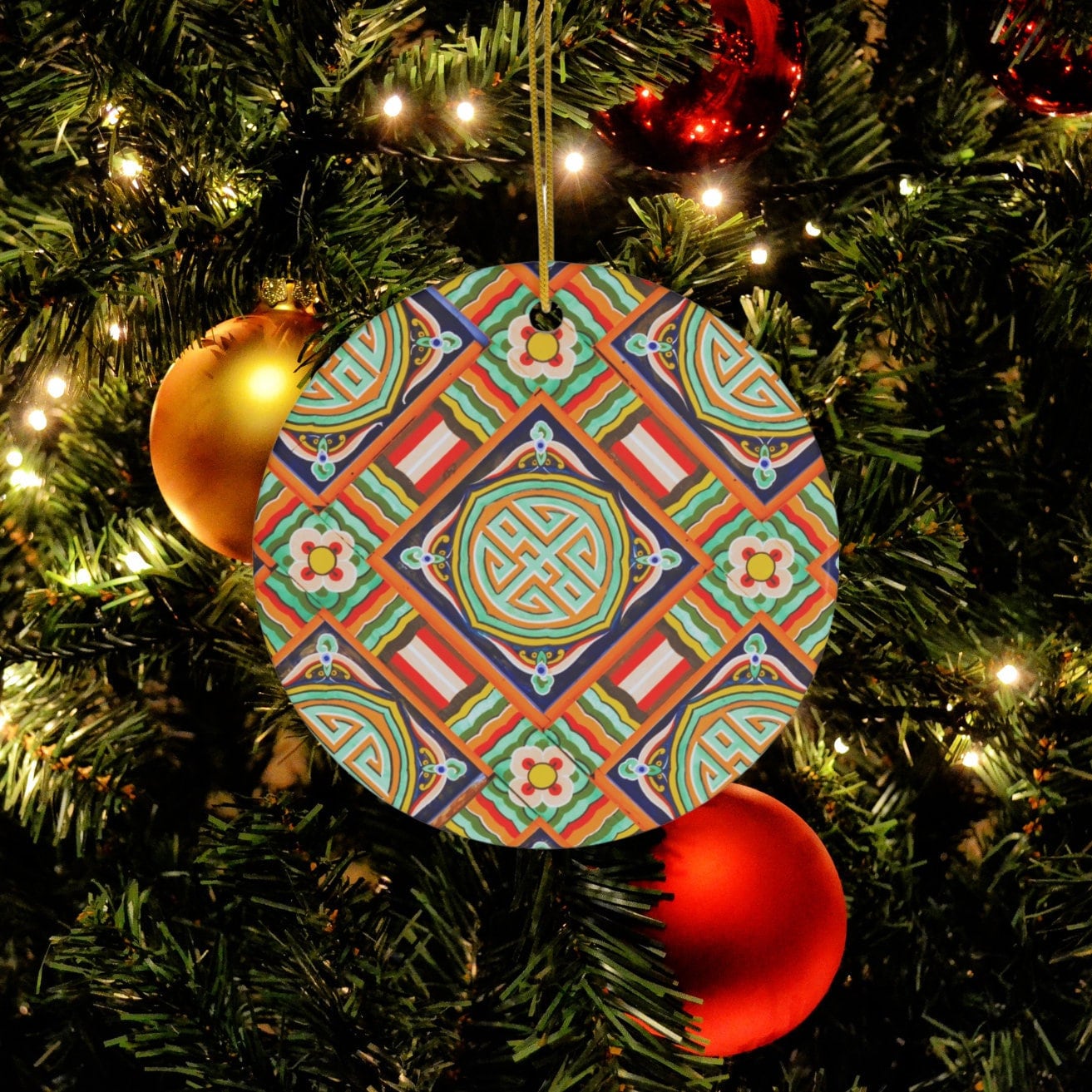 Dancheong Art Ornament: Korean Palace Pattern, Seoul Souvenir - Etsy