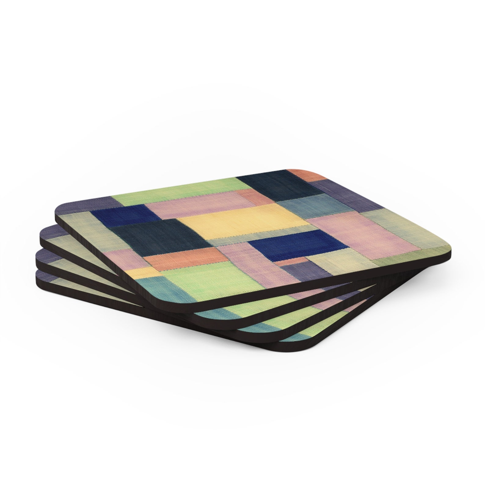 Korean Traditional Patchwork Coaster Set, Coasters Featuring Korean ...
