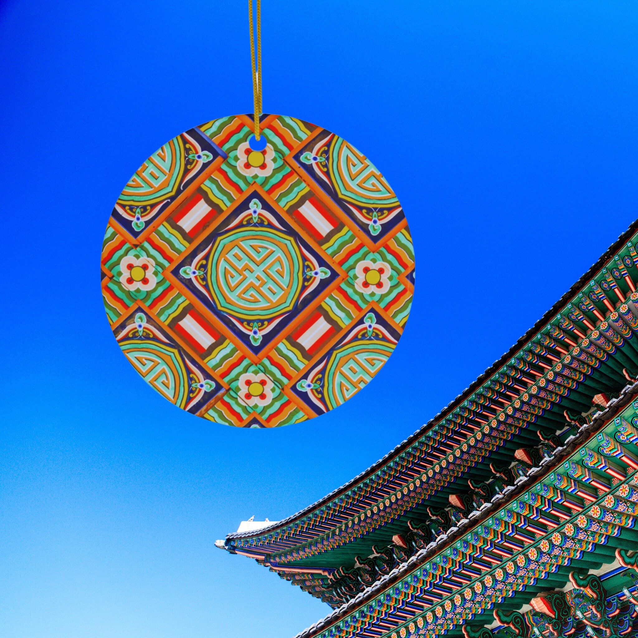 Korean Traditional Pattern Ornament: Dancheong Art Inspired Ornament ...