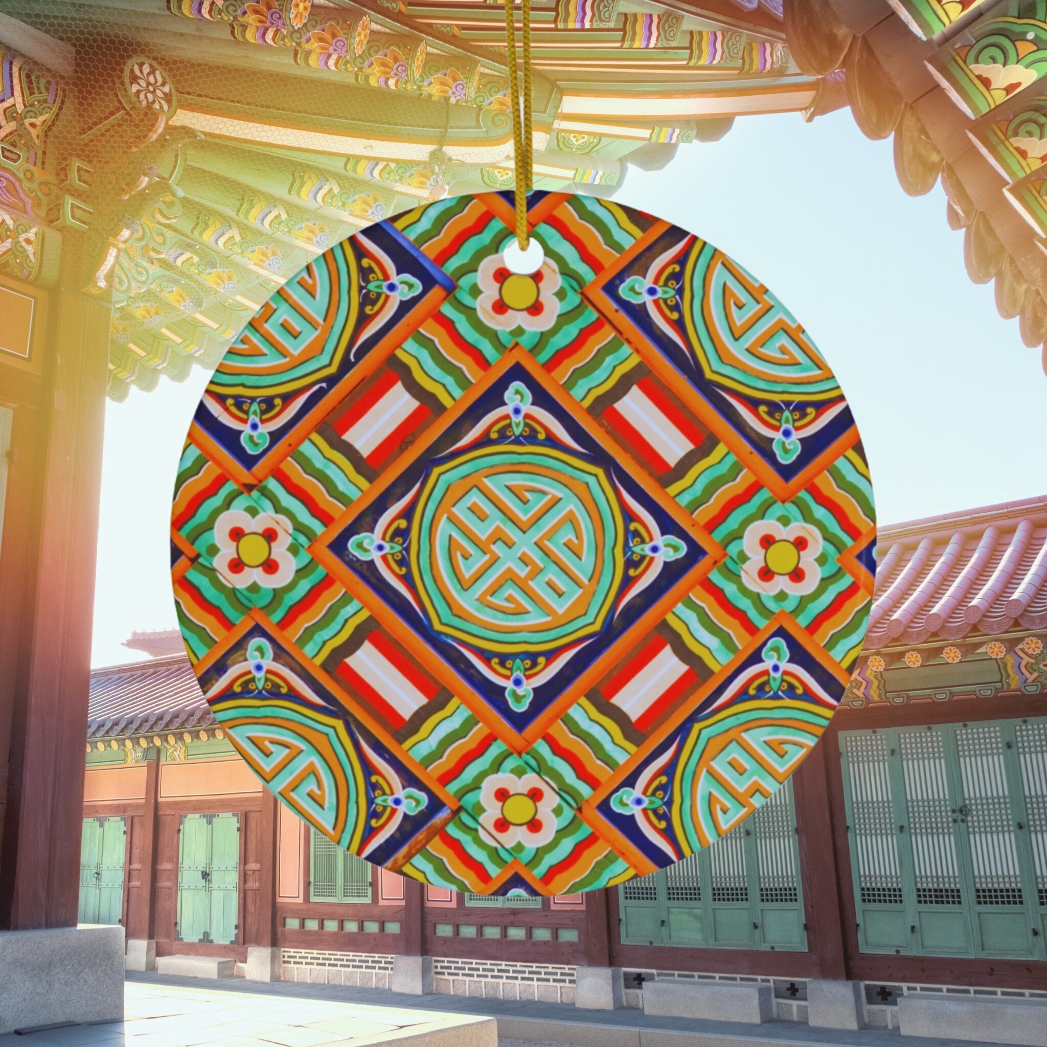 Korean Traditional Pattern Ornament: Dancheong Art Inspired Ornament ...