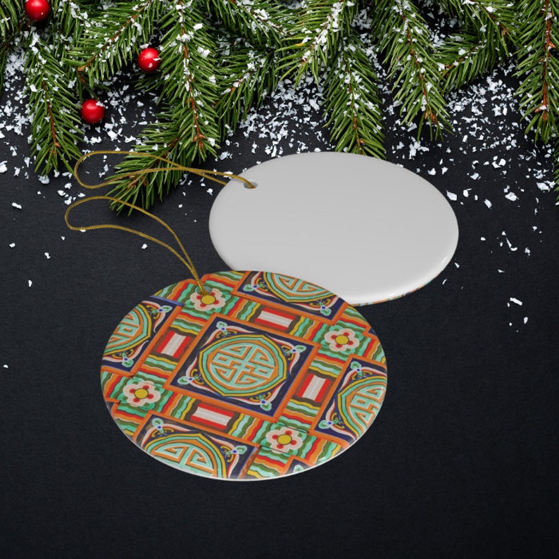 Korean Traditional Pattern Ornament: Dancheong Art Inspired Ornament ...