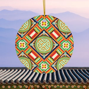 Korean Traditional Pattern Ornament: Dancheong Art Inspired Ornament ...