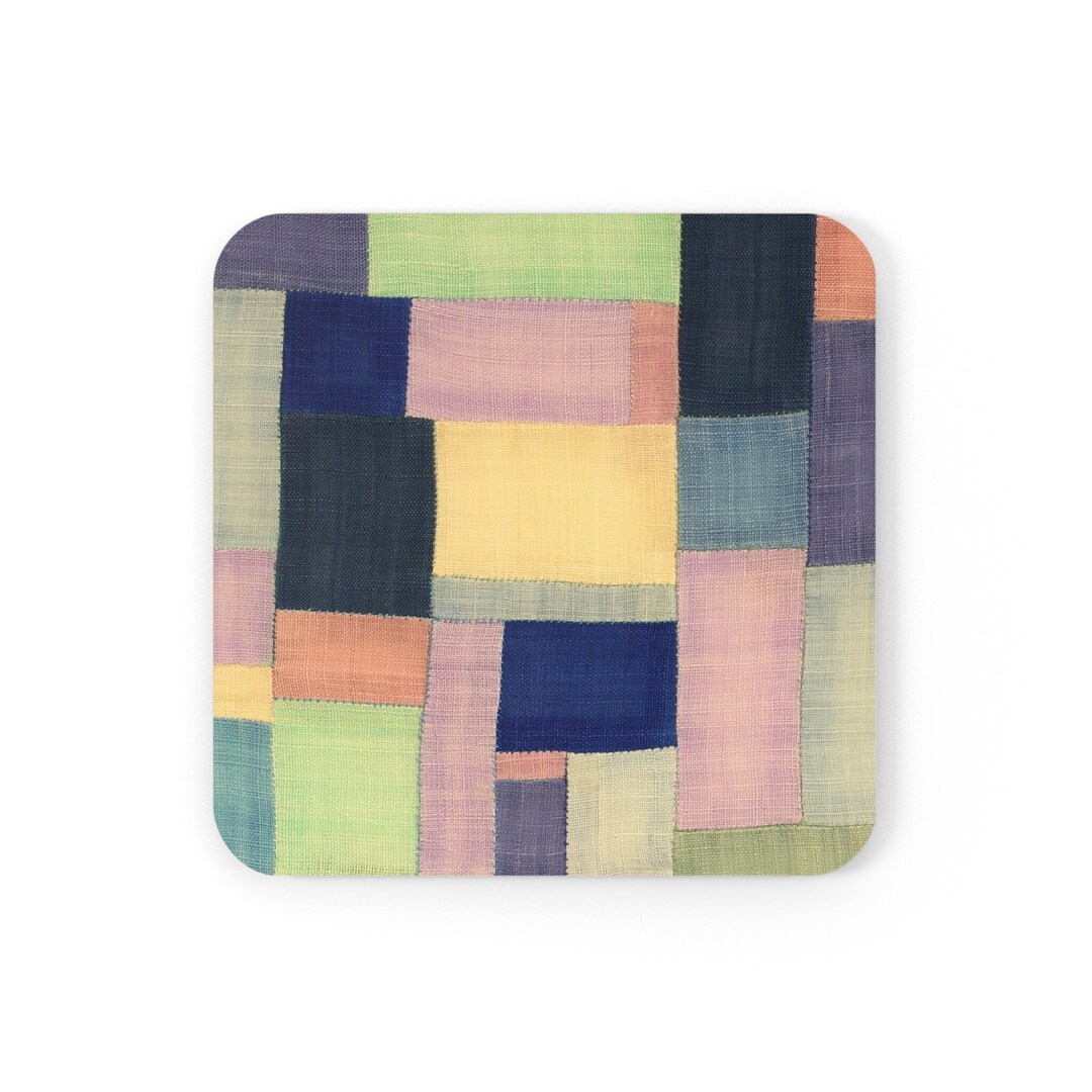 Korean Traditional Patchwork Coaster Set Korean Quilt Unique - Etsy