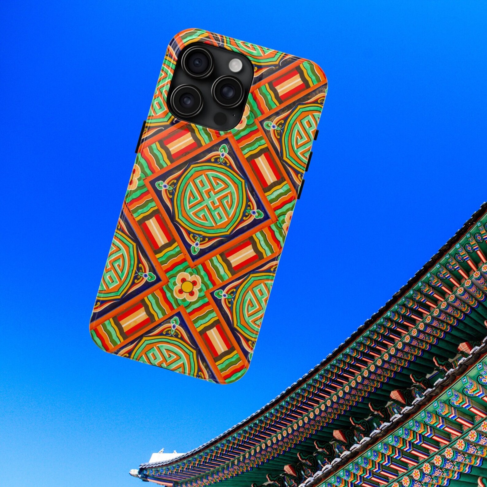 Korean Traditional Pattern Phone Case - Seoul Travel Souvenir, Beauty ...