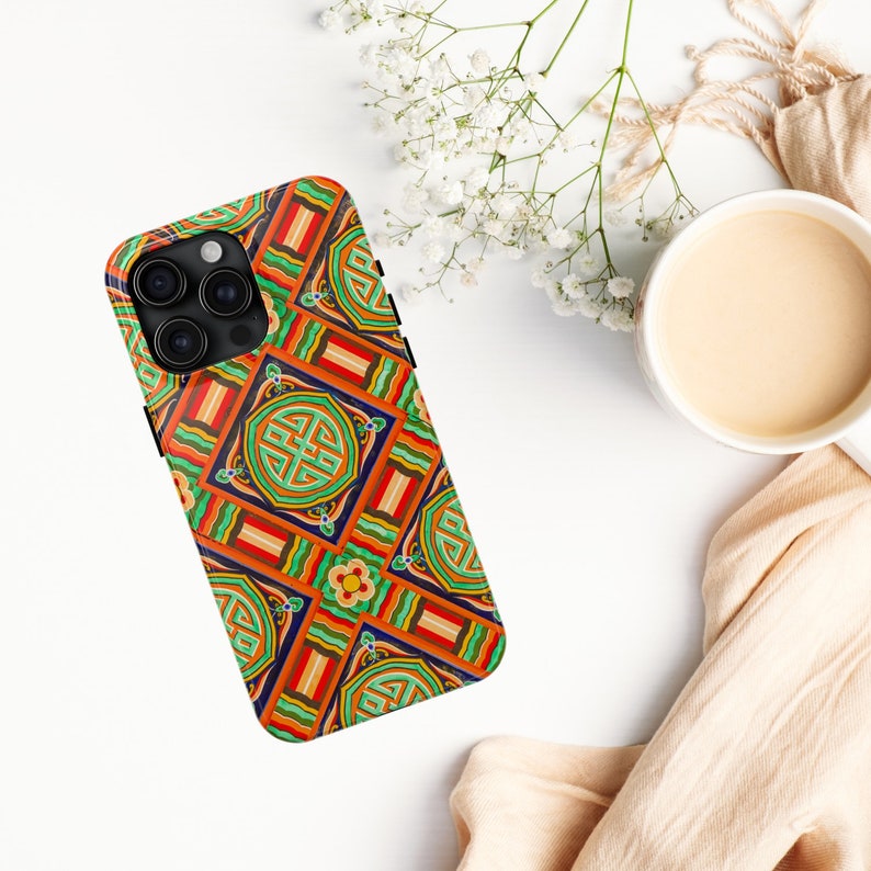 Korean Traditional Pattern Phone Case - Seoul Travel Souvenir, Beauty ...