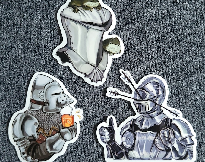 Knight Cat Sticker - Etsy