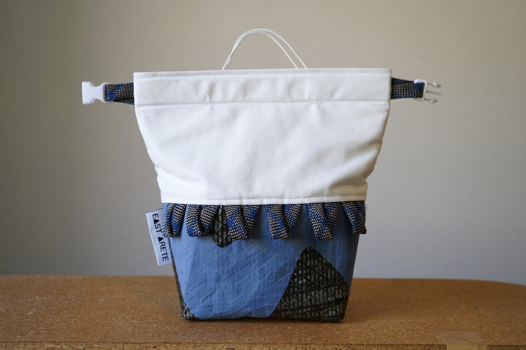 Upcycled Sailcloth Bouldering Bucket, Upcycled Climbing Rope, Magnetic ...