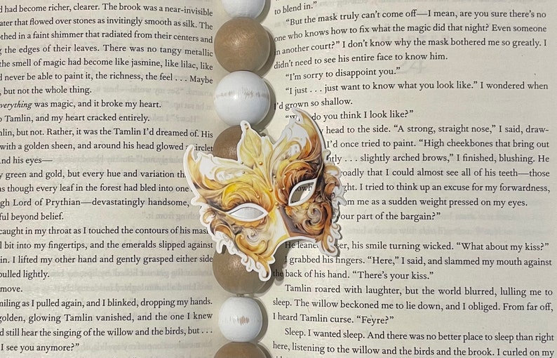 Tamlins Mask Sticker / Bookish Gift / Bookclub / Kindle Sticker ...