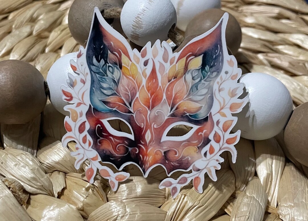 Lucien’s Fox Mask Clear Sticker / Bookish Gift / Bookclub / Kindle ...