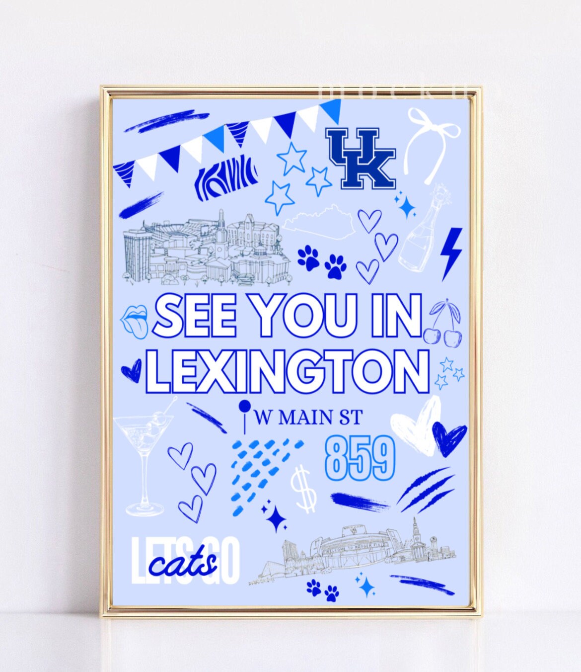 University of Kentucky Print - Etsy