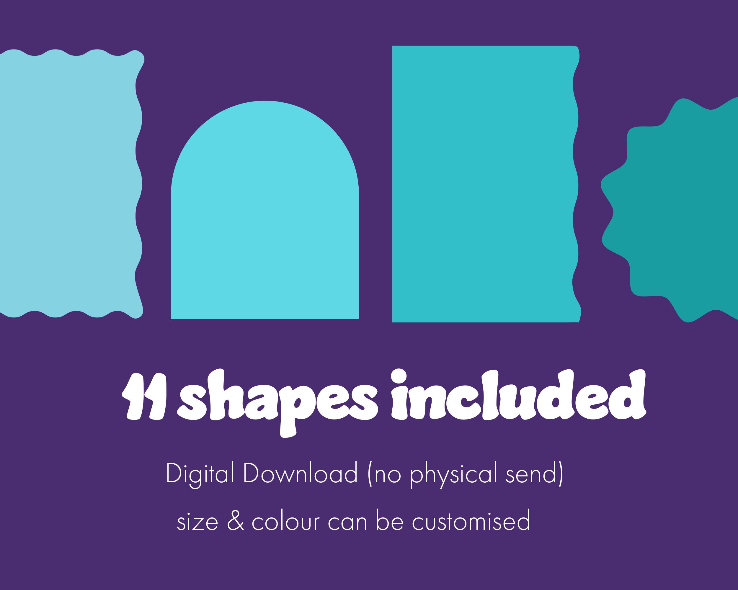 Invitation Shapes SVG Bundle | Wavy Invitation, Arch Invitation, Wave ...