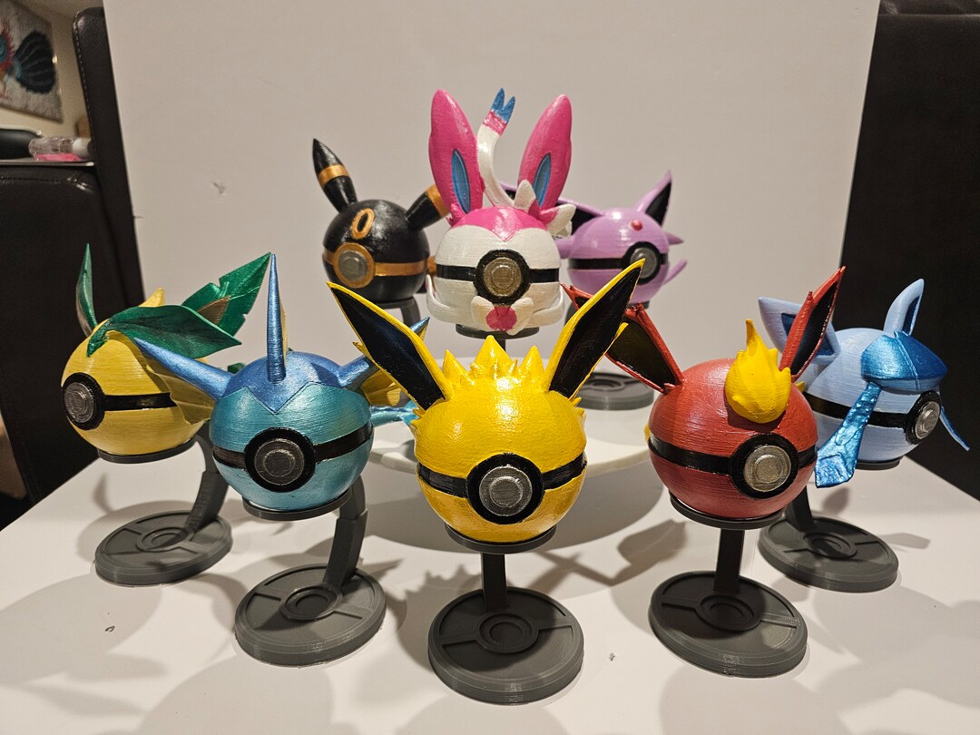 Eeveelution Pokeball Decoration Set - Etsy