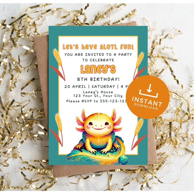 Axolotl Birthday - Etsy