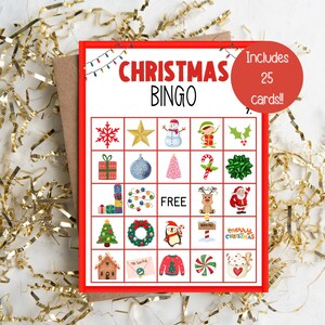 Christmas Bingo, Christmas Party Games Printable, Holiday Games Bundle ...
