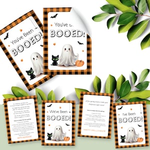 You've Been Booed Printable Set: Halloween Game (PDF) - Etsy