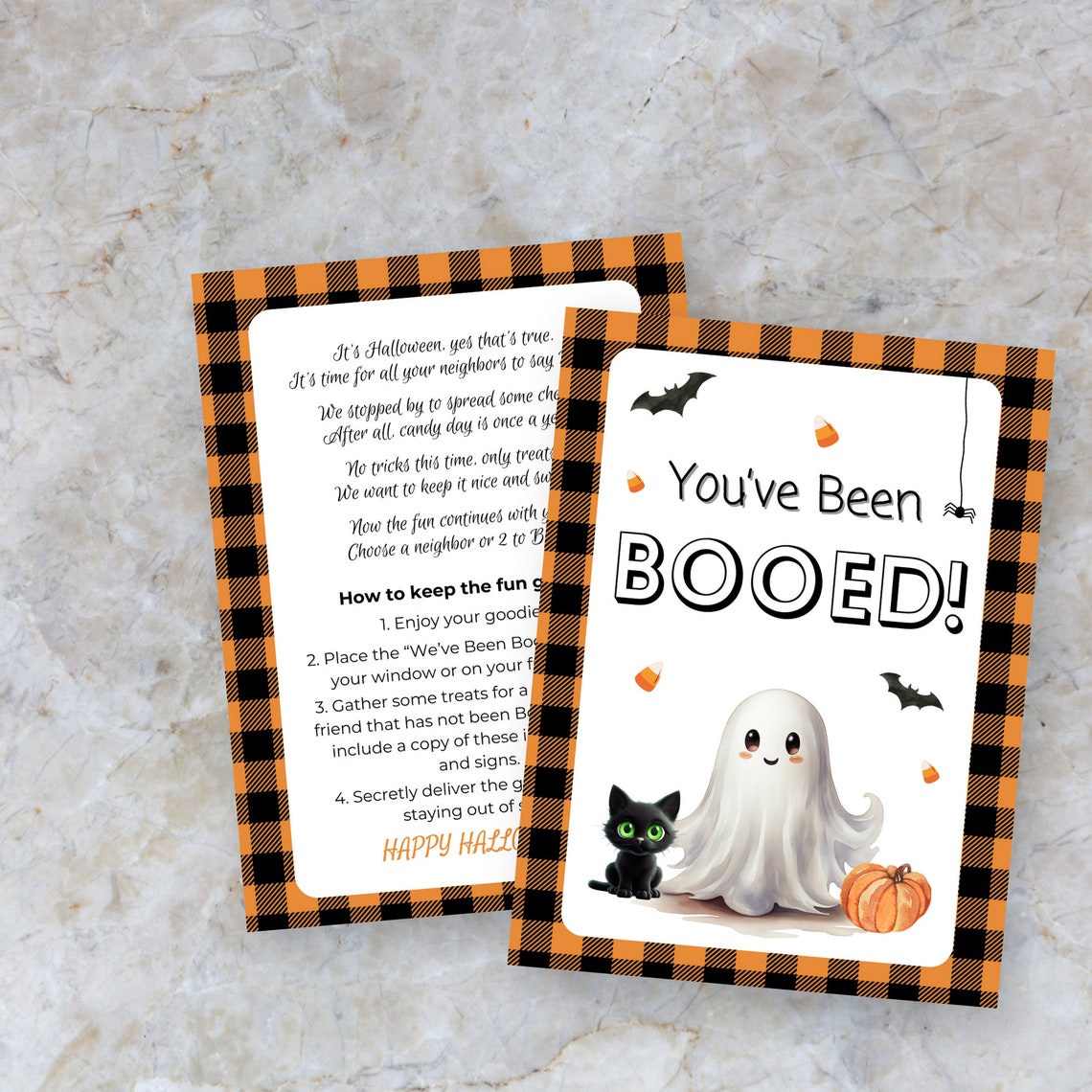 You've Been Booed Kit: Halloween Printable Game (PDF) - Etsy