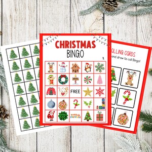 Christmas Bingo, Christmas Party Games Printable, Holiday Games Bundle ...