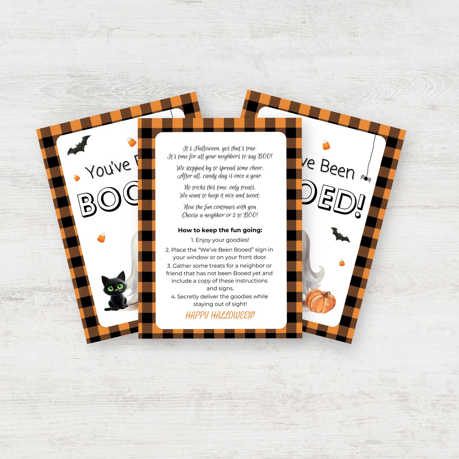 You've Been Booed Kit: Halloween Printable Game (PDF) - Etsy