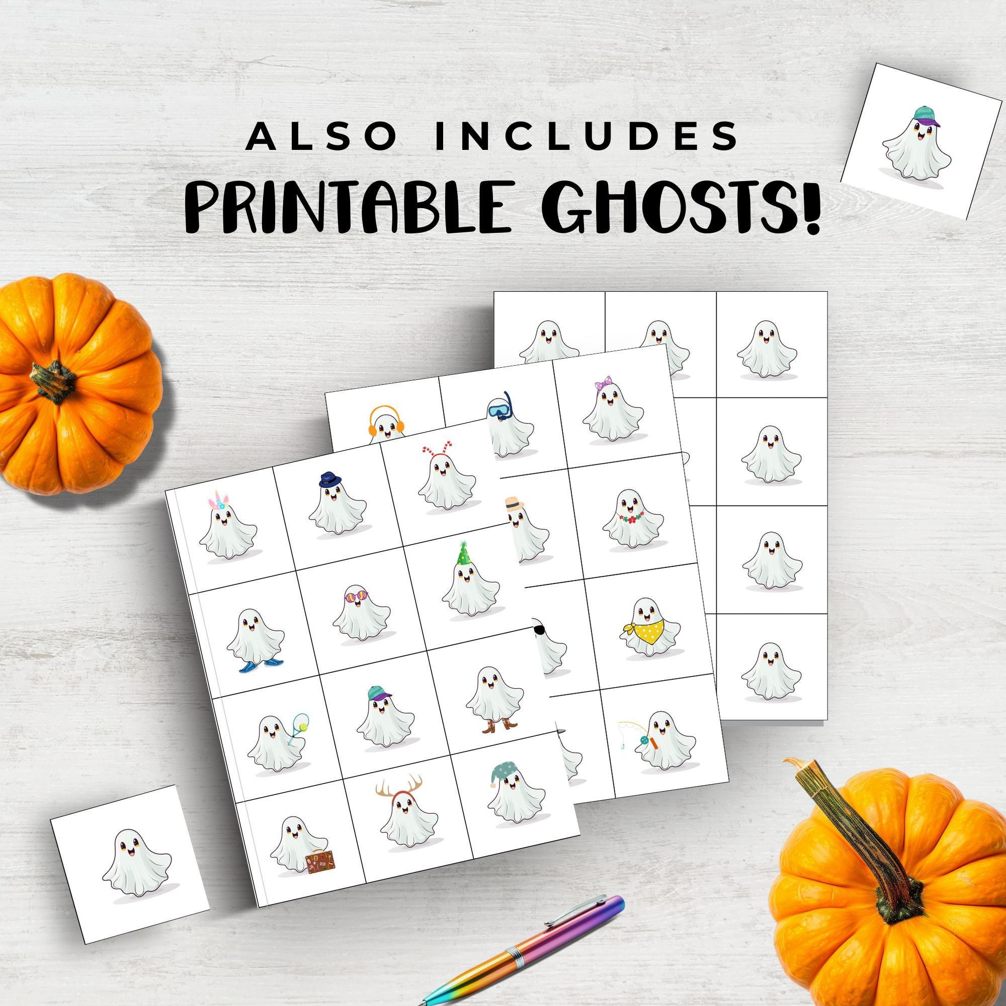Adopt a Ghost Printable Set: Halloween Party Favor (digital Download ...