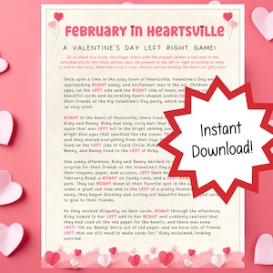 Left Right Game for Valentines Day, Valentine Games for Senior, Fun ...