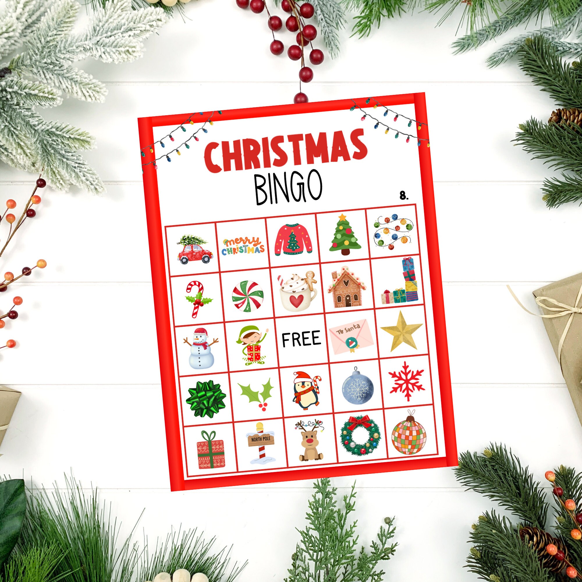 Christmas Bingo, Christmas Party Games Printable, Holiday Games Bundle ...