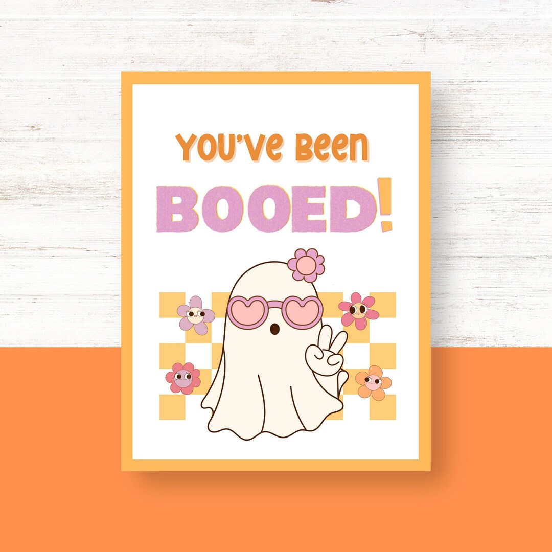 Youve Been Booed, Retro We’ve Been Booed Printable, Youve Been Game ...