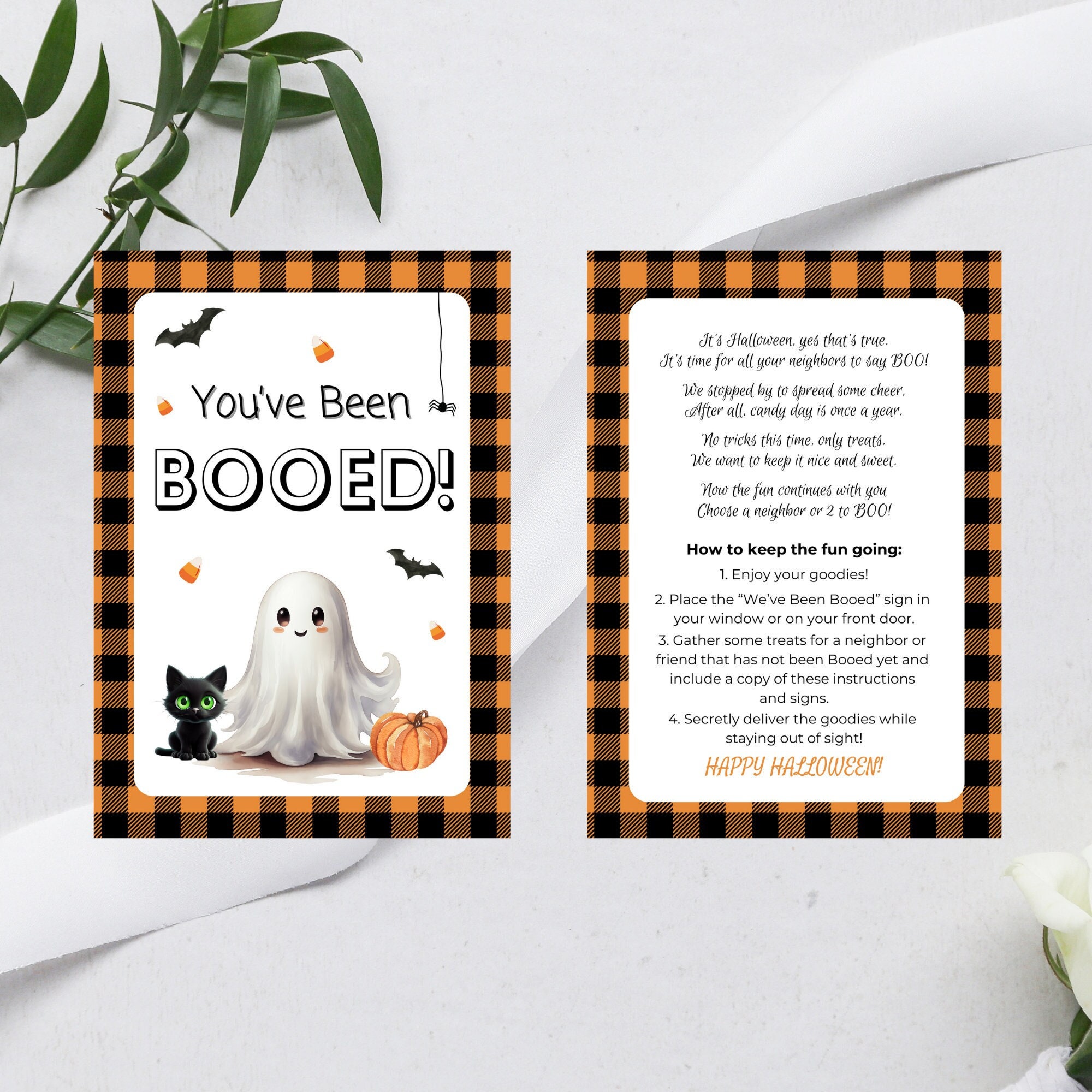 You've Been Booed Kit: Halloween Printable Game (PDF) - Etsy