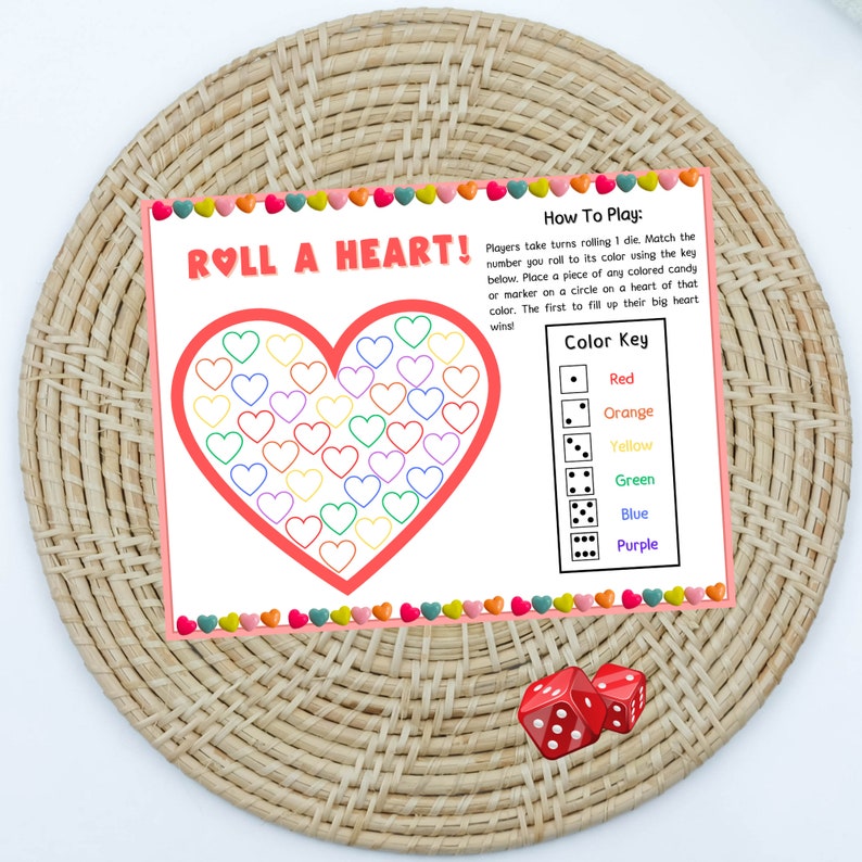 Roll A Heart Game Candy Dice Valentines Games valentine Games For roll-a-heart-game-candy-dice-valentines-games-valentine-games-for