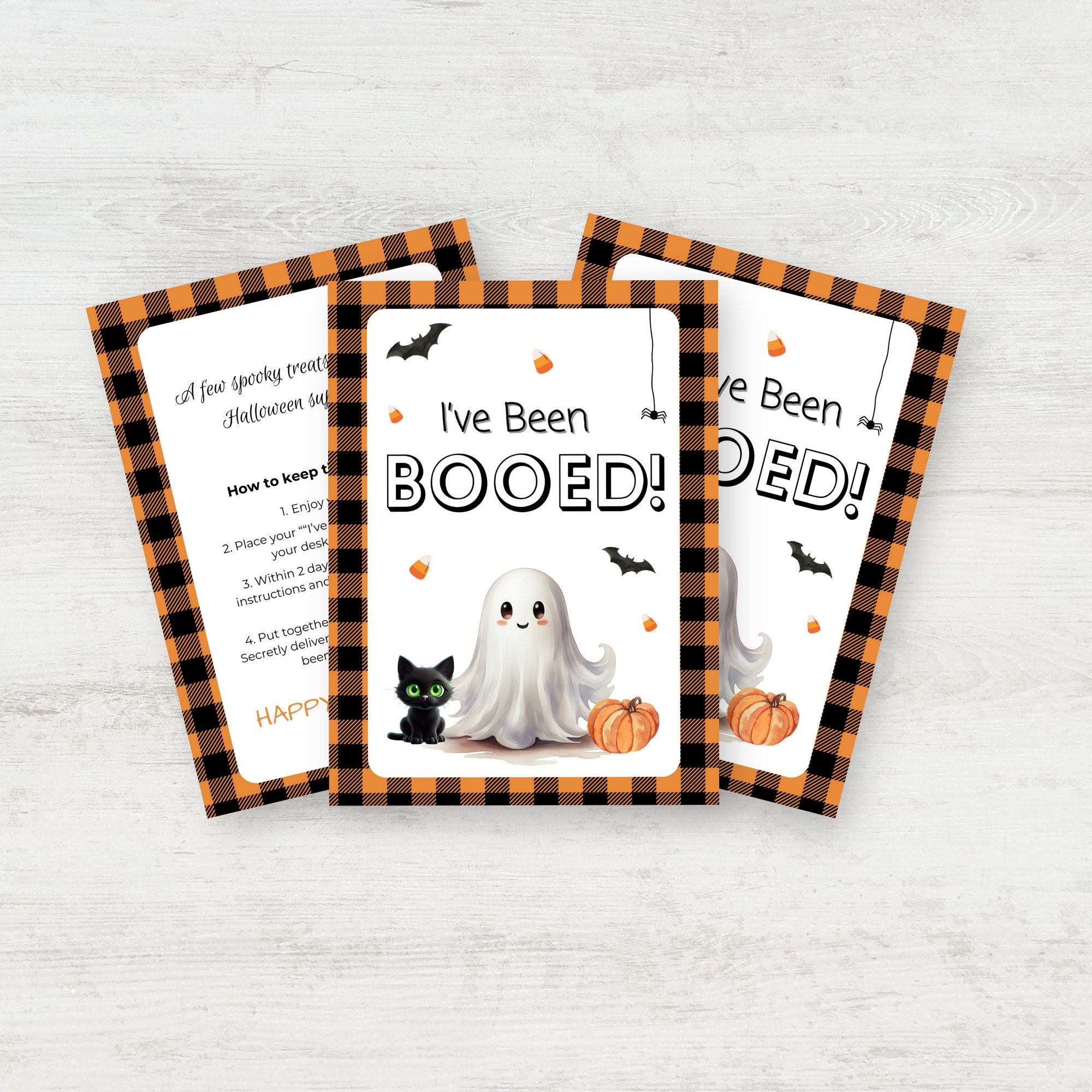 You've Been Booed Office Game: Halloween Coworker Kit (instant Download ...