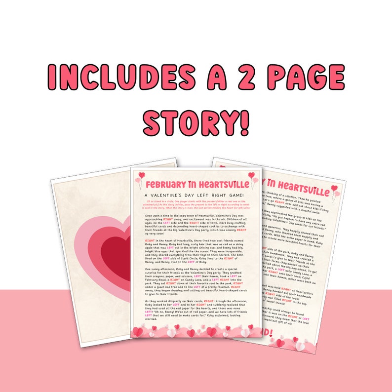 Left Right Game for Valentines Day, Valentine Games for Senior, Fun ...